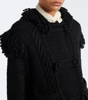 Polo Ralph Lauren Fringed Wool Cardigan