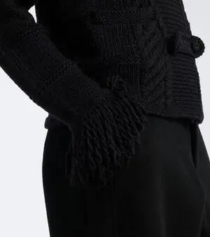 Polo Ralph Lauren Fringed Wool Cardigan