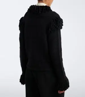 Polo Ralph Lauren Fringed Wool Cardigan