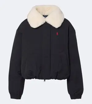 Polo Ralph Lauren Teddy-trimmed Blouson Jacket - Black