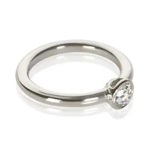 Tiffany & Co. 0.38 Ct Round Brilliant Diamond Bezet Solitaire Engagement Ring