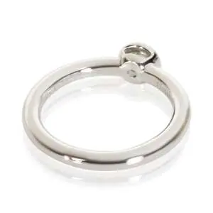 Tiffany & Co. 0.38 Ct Round Brilliant Diamond Bezet Solitaire Engagement Ring