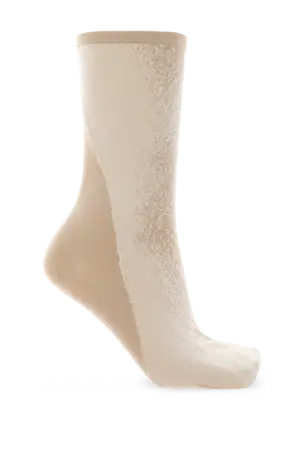Issey Miyake Socks With Logo - Beige