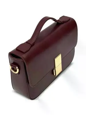 APATCHY LONDON Flora Leather Tote Bag - Red