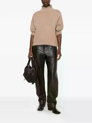 Imperial Ribbed-trim Short-sleeve Sweater