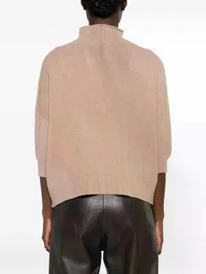 Imperial Ribbed-trim Short-sleeve Sweater