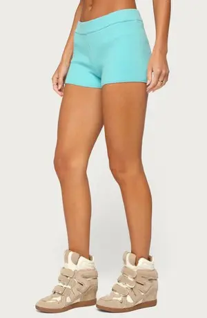 EDIKTED Lorie Rib Shorts