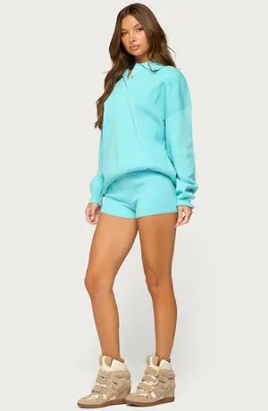 EDIKTED Lorie Rib Shorts
