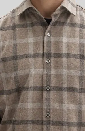 Robert Barakett Liam Plaid Button Down Shirt