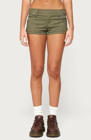 EDIKTED Imogen Utility Micro Shorts