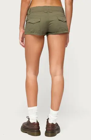 EDIKTED Imogen Utility Micro Shorts