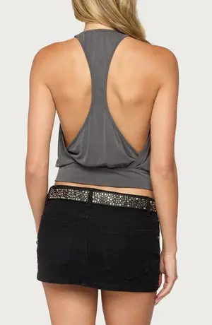 EDIKTED Eline Pleated Tank Top