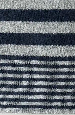 Mango Striped Polo Neck Sweater