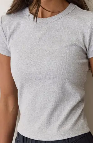 Marine Layer Lexi Ribbed Crewneck T-shirt