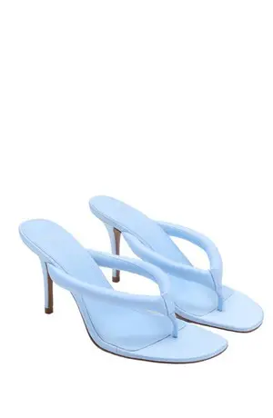 Mango Padded Strap Stiletto Heel Sandal - Blue