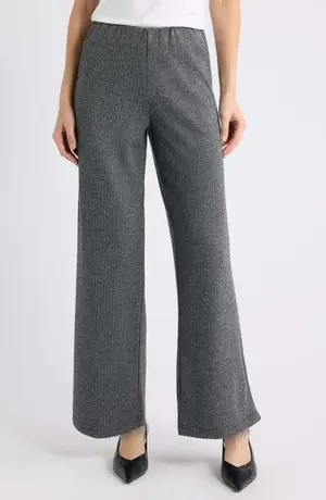 24COLOURS Herringbone Pull-on Pants