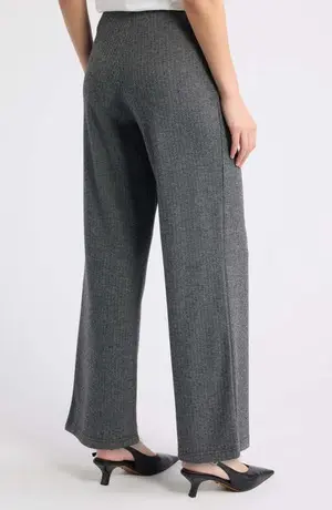 24COLOURS Herringbone Pull-on Pants