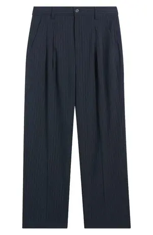 CASUAL FRIDAY Grant Pinstripe Wide Leg Pleated Pants