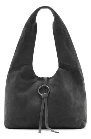 Mango Suede Shoulder Bag