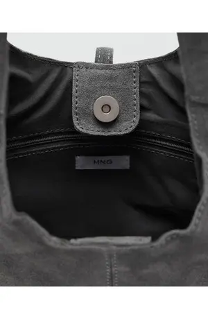 Mango Suede Shoulder Bag