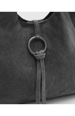 Mango Suede Shoulder Bag