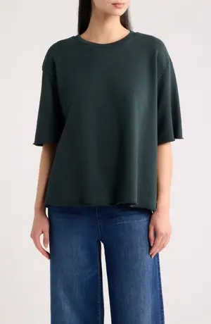 Frank & Eileen Perry Cotton Fleece Tee - Pine