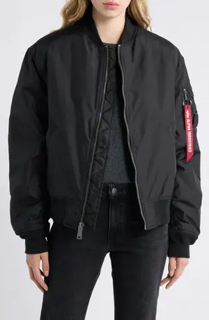 Alpha Industries Ma-1 Relaxed Flight Jacket - Black