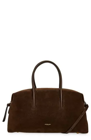 DEMELLIER The Midi Suede Stockholm Bag - Mocha