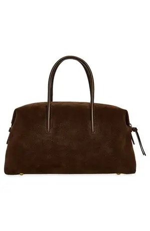 DEMELLIER The Midi Suede Stockholm Bag - Mocha