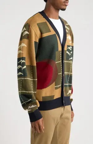 MALBON Edo Wool Blend Cardigan