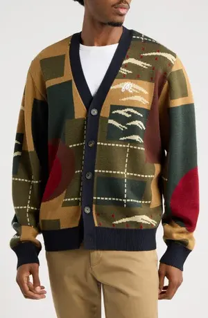 MALBON Edo Wool Blend Cardigan