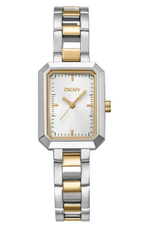 Dkny L009 Two Tone Bracelet Watch - Silver