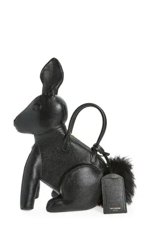 Thom Browne Rabbit Leather Handbag - Black