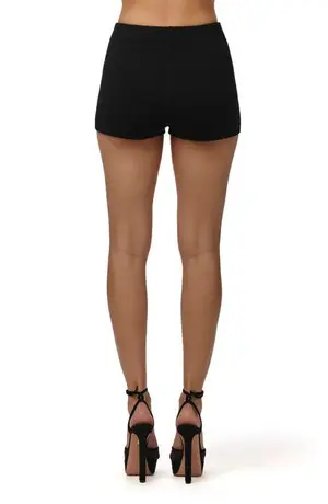 Naked Wardrobe Knit Hot Pants - Black