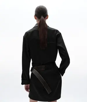 Bottega Veneta Wool Grain De Poudre Skirt