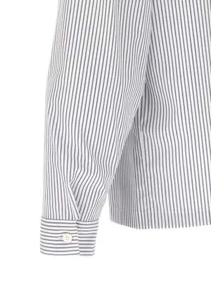 Prada Zip Striped Shirt