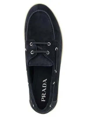 Prada Suede Boat Shoe