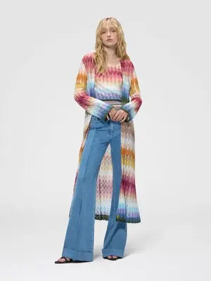 Missoni Long Cardigan With Dégradé Wave Motif