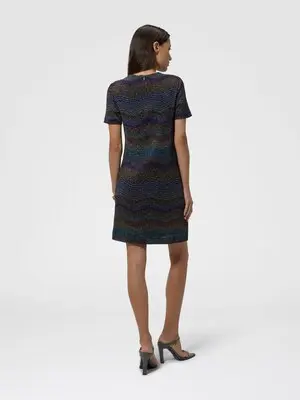 Missoni Mini Dress With Wide Wave Motif