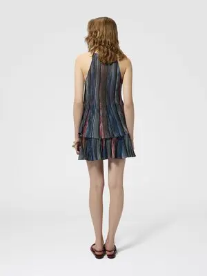 Missoni Flared Space-dye Viscose Lamé Mini Skirt