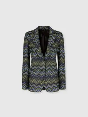 Missoni Viscose Blazer With Snake Motif - Multicoloured