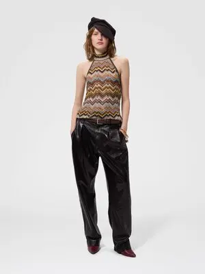 Missoni Halterneck Top With Striped Chevron Motif