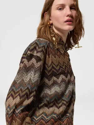 Missoni Regular-fit Shirt With Zig Zag Motif
