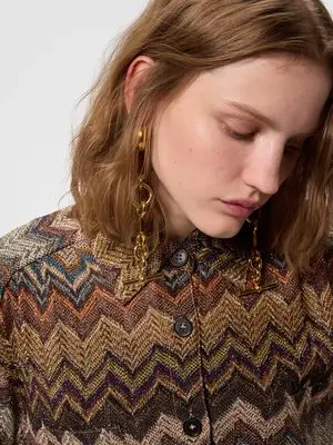 Missoni Regular-fit Shirt With Zig Zag Motif