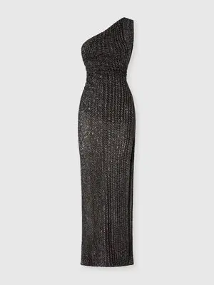 Missoni One-shoulder Long Dress With Sequins - Multicoloured