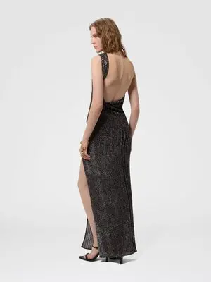 Missoni One-shoulder Long Dress With Sequins