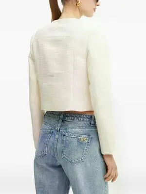 MORGAN Vaker Bouclé-knit Cropped Tweed Jacket