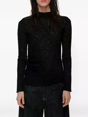 Bimba Y Lola Wool Jacquard T-shirt