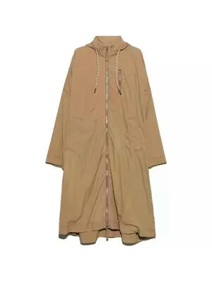 Bimba Y Lola Camel Fluid A-line Trench Coat - Neutrals