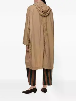 Bimba Y Lola Camel Fluid A-line Trench Coat